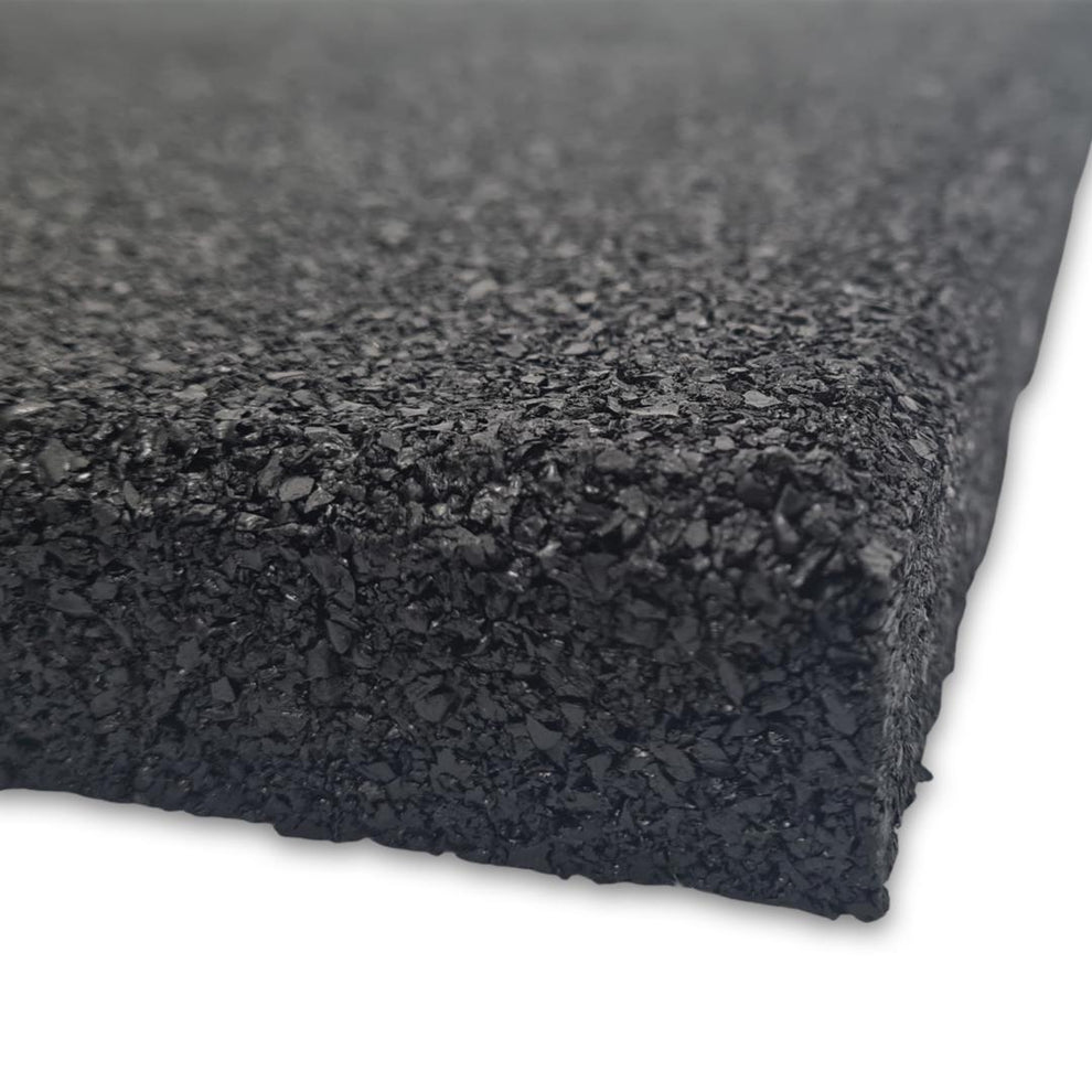 30mm High Impact Mats – 50cm x 50cm | Indoor & Outdoor Use - Black