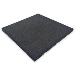 30mm High Impact Mats – 50cm x 50cm | Indoor & Outdoor Use - Black